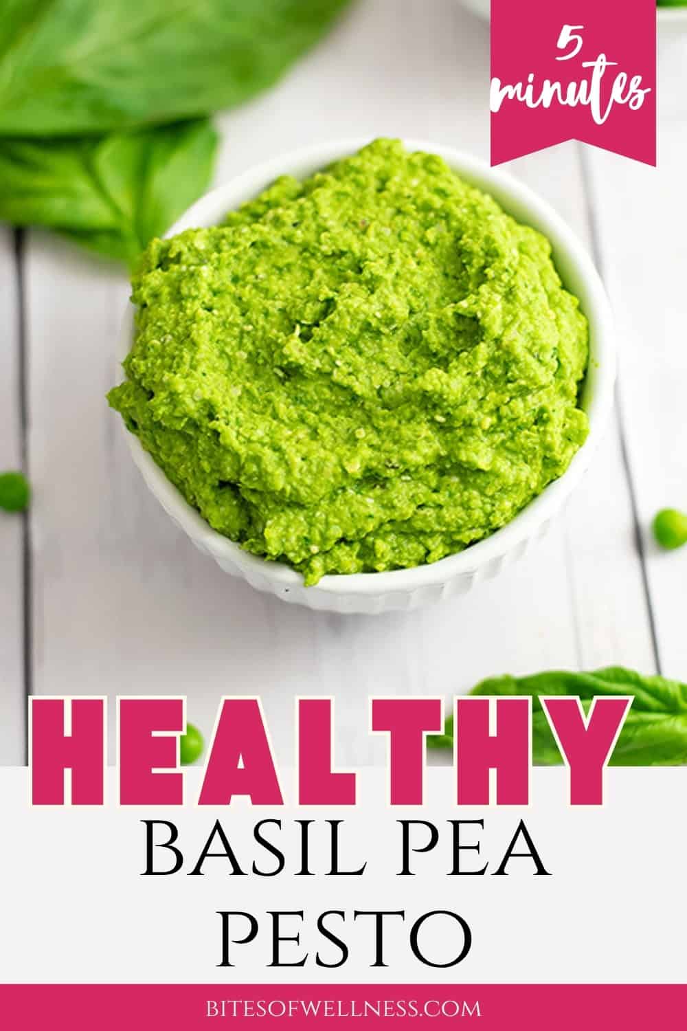 Creamy Pea Pesto (Easy Basil Pesto with Frozen Peas)