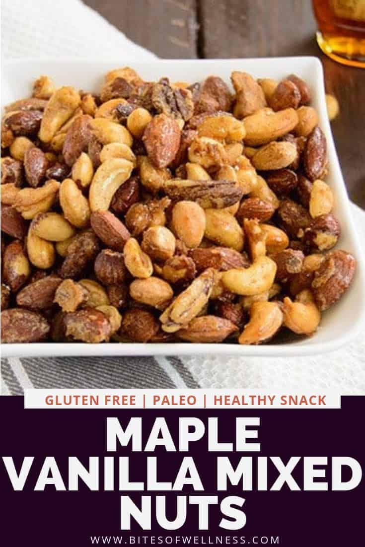 Maple Candied Mix Nuts (Gluten Free, Dairy Free) - Bites of Wellness