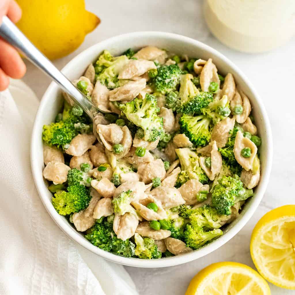 Creamy Lemon Tahini Pasta - Easy 10 Minute Meal