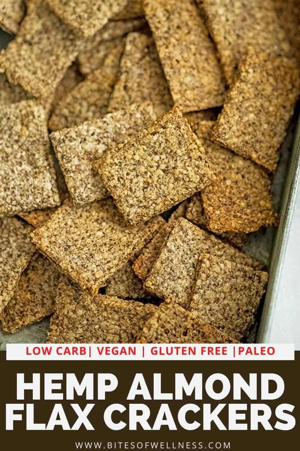 Hemp Almond Flax Crackers - Bites of Wellness