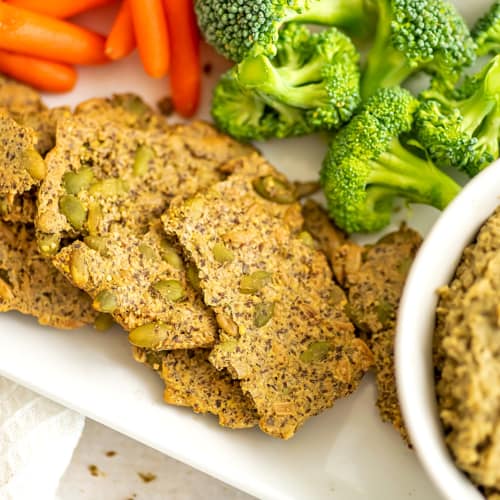 Simple Seed Crackers - Made with Just 5 Ingredients | Bites of Wellness