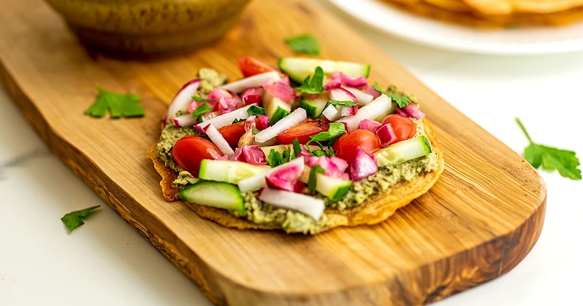 Lentil Flatbread - 3 Ingredients, Easy, Gluten Free | Bites of Wellness