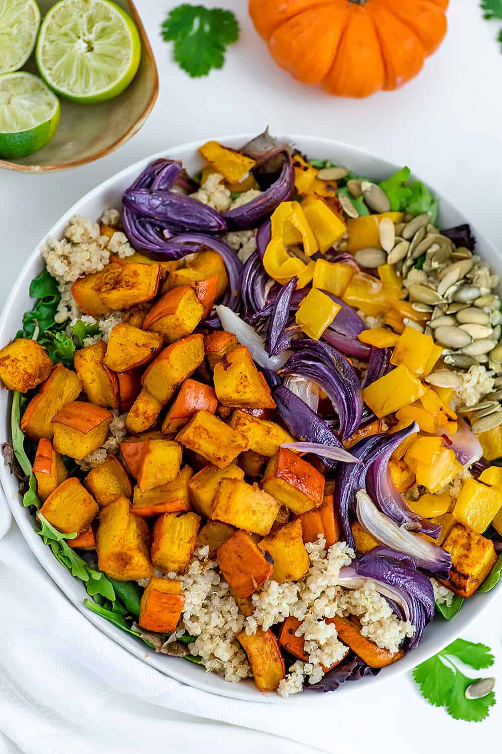 Quinoa Roasted Pumpkin Salad - Perfect Fall Recipe | Bites of Wellness
