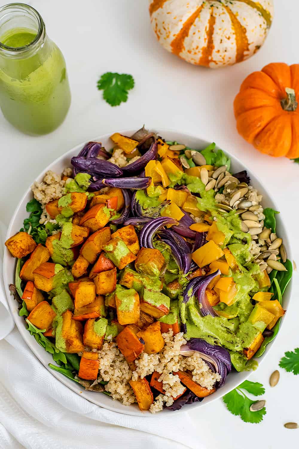 Quinoa Roasted Pumpkin Salad - Perfect Fall Recipe | Bites of Wellness