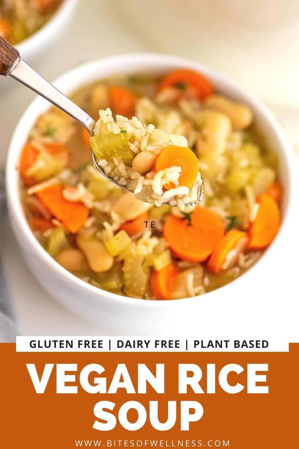 Vegan Rice Soup - Bites of Wellness