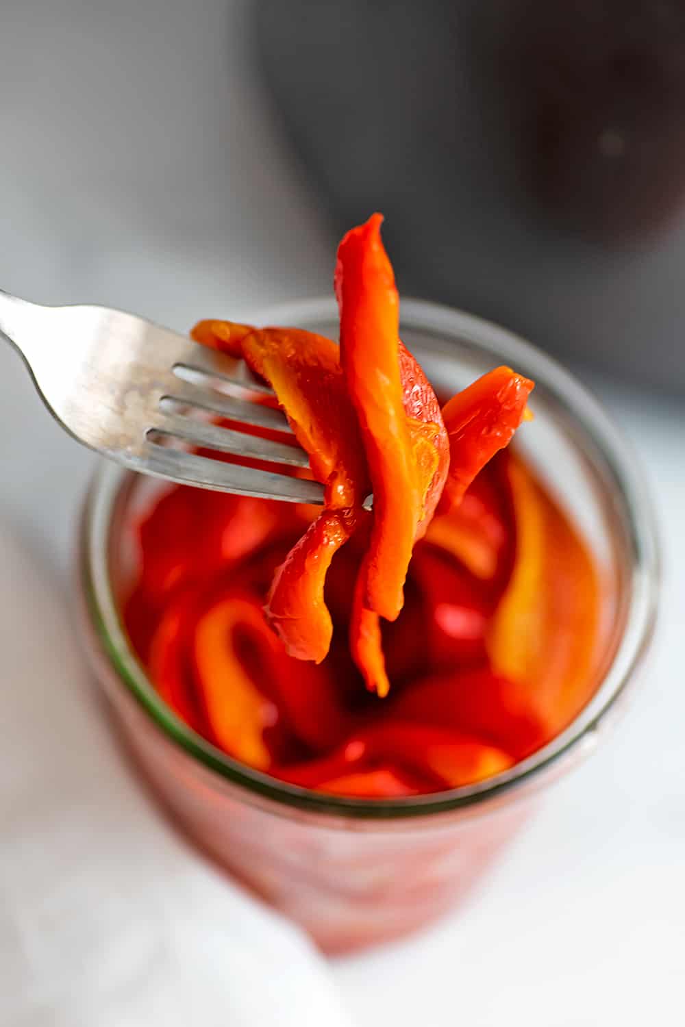 Air Fryer Roasted Red Peppers - Simple, Easy, | Bites of Wellness