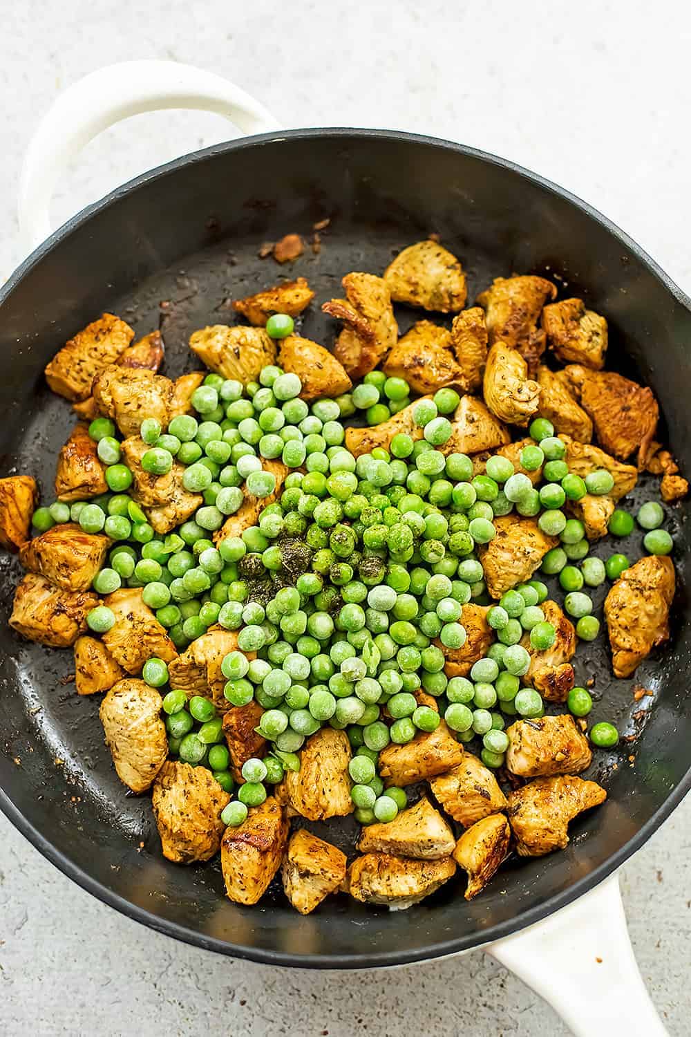 The Best Chicken Pea Skillet - Ready in just 12 Minutes