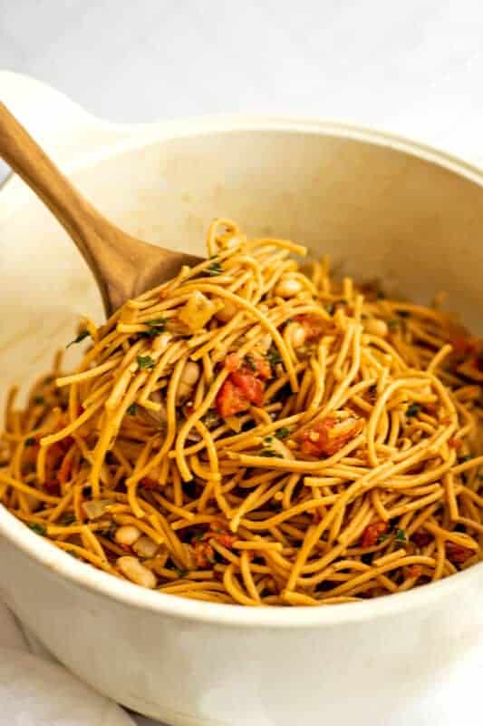 Tuscan White Bean Pasta - Bites of Wellness
