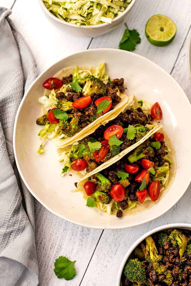 Black Bean Broccoli Tacos - Bites of Wellness