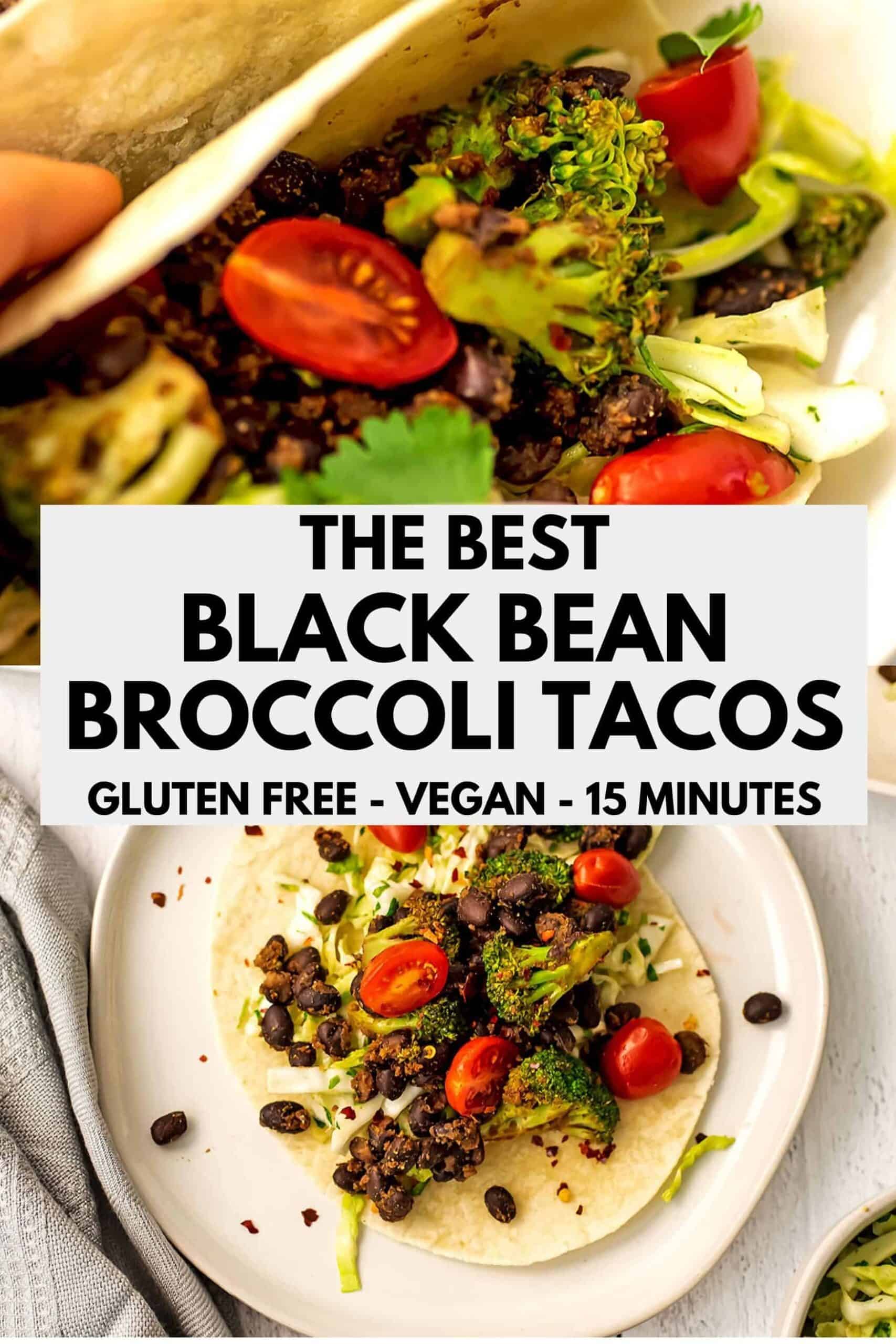 Black Bean Broccoli Tacos - Bites of Wellness
