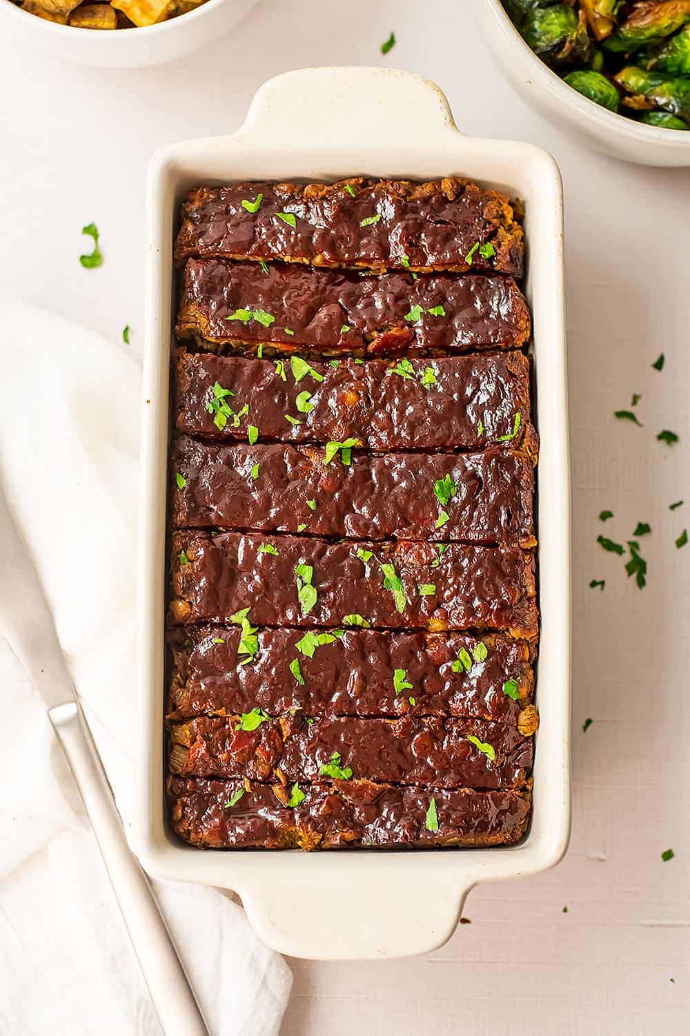 Lentil Mushroom Loaf - Vegan, Gluten Free | Bites of Wellness