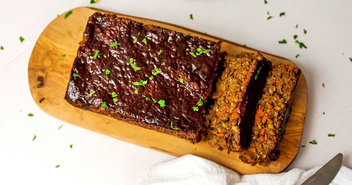 Lentil Mushroom Loaf - Vegan, Gluten Free | Bites of Wellness