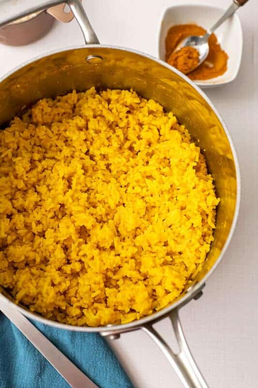 Turmeric Garlic Rice | Bites of Wellness