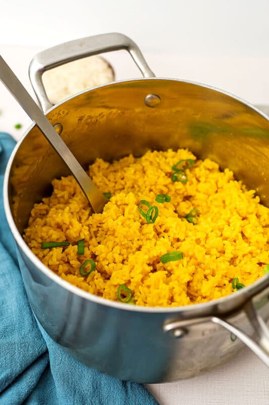 Turmeric Garlic Rice | Bites of Wellness