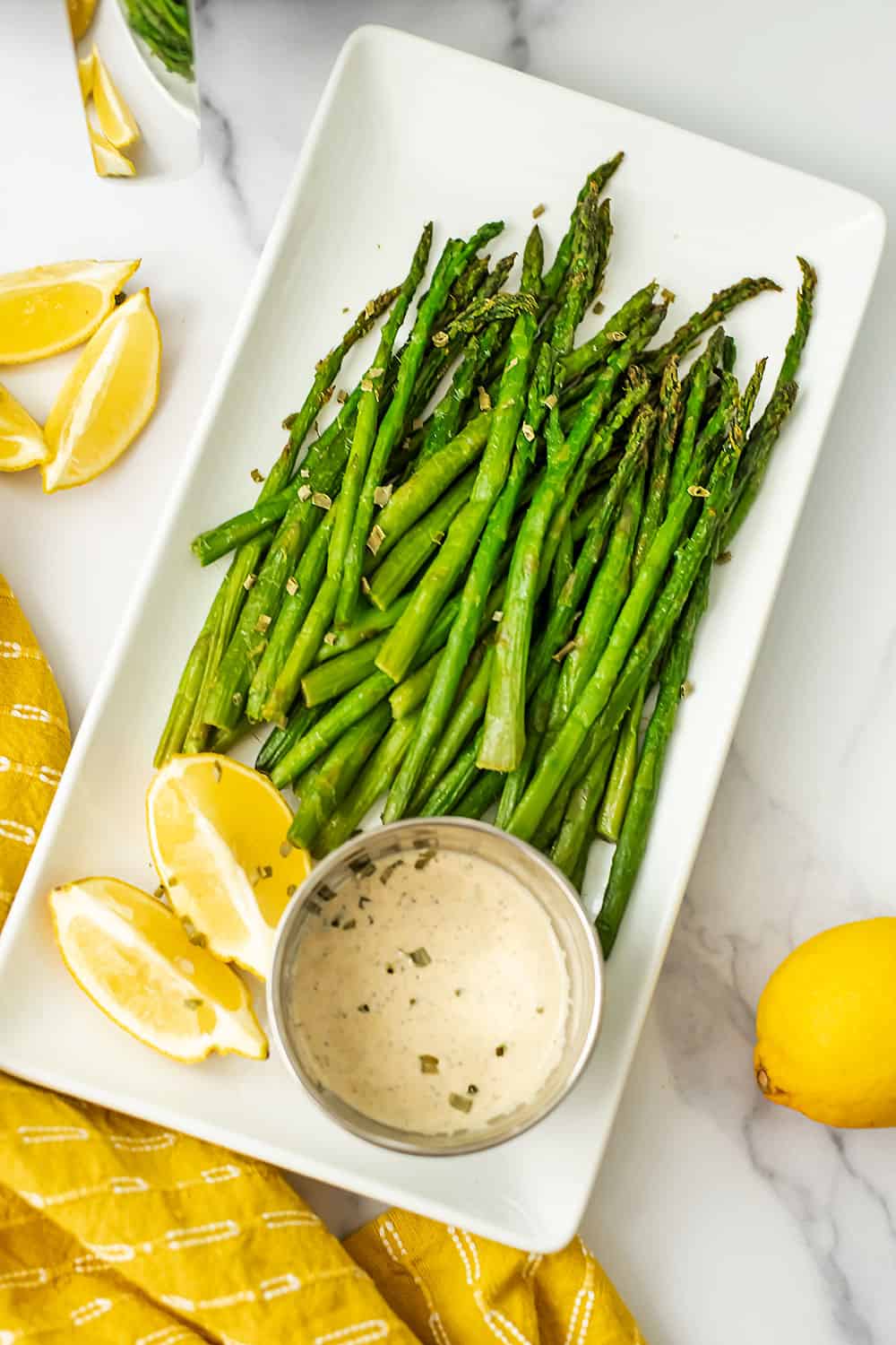 How to Cook Frozen Asparagus in the Air Fryer - Bites of Wellness