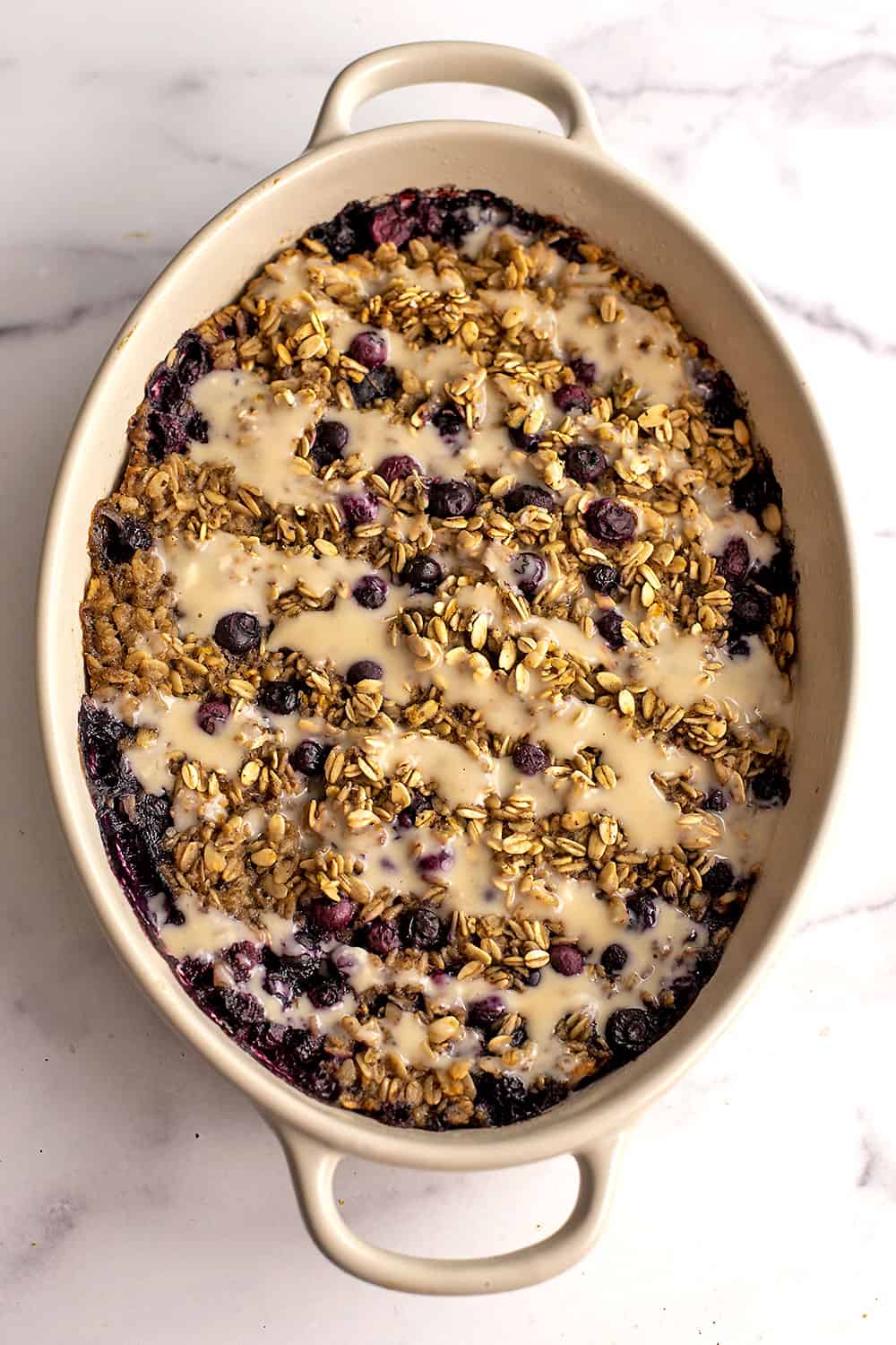 Lemon Blueberry Baked Oatmeal - Bites of Wellness