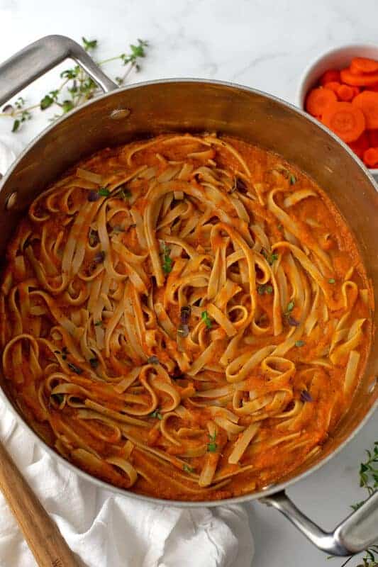 Carrot Sauce for Pasta - Bites of Wellness