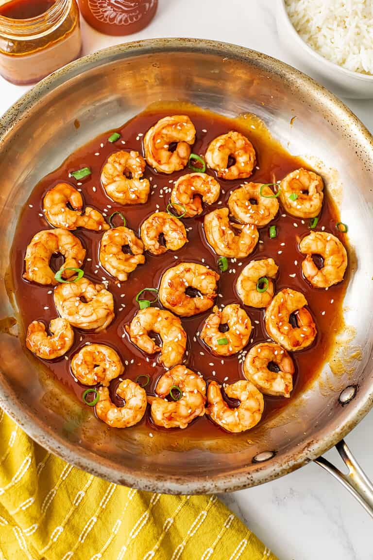 Honey Sriracha Shrimp - Bites of Wellness