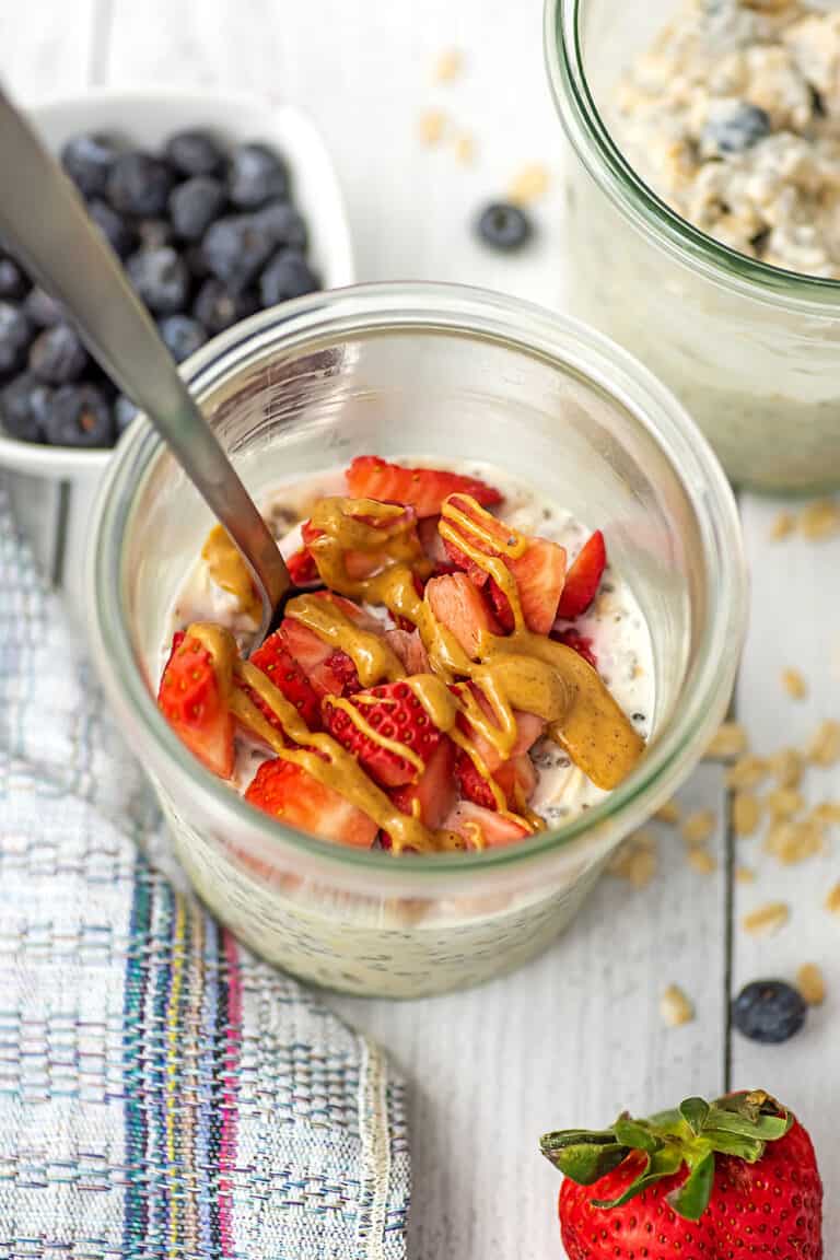 Overnight Oats with Yogurt (No Milk) - Bites of Wellness