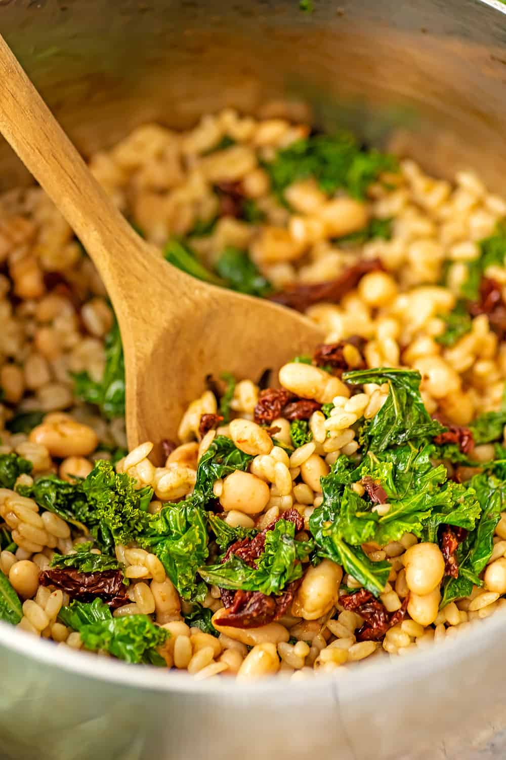 Orzo with Kale - Bites of Wellness