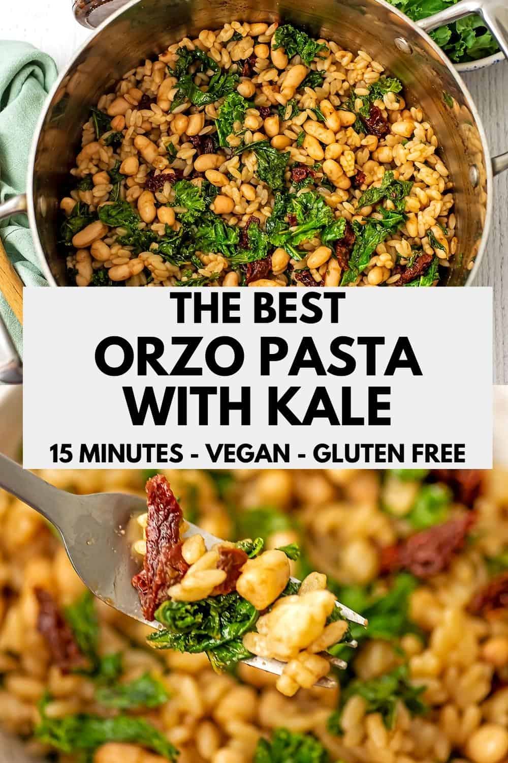 Orzo with Kale - Bites of Wellness