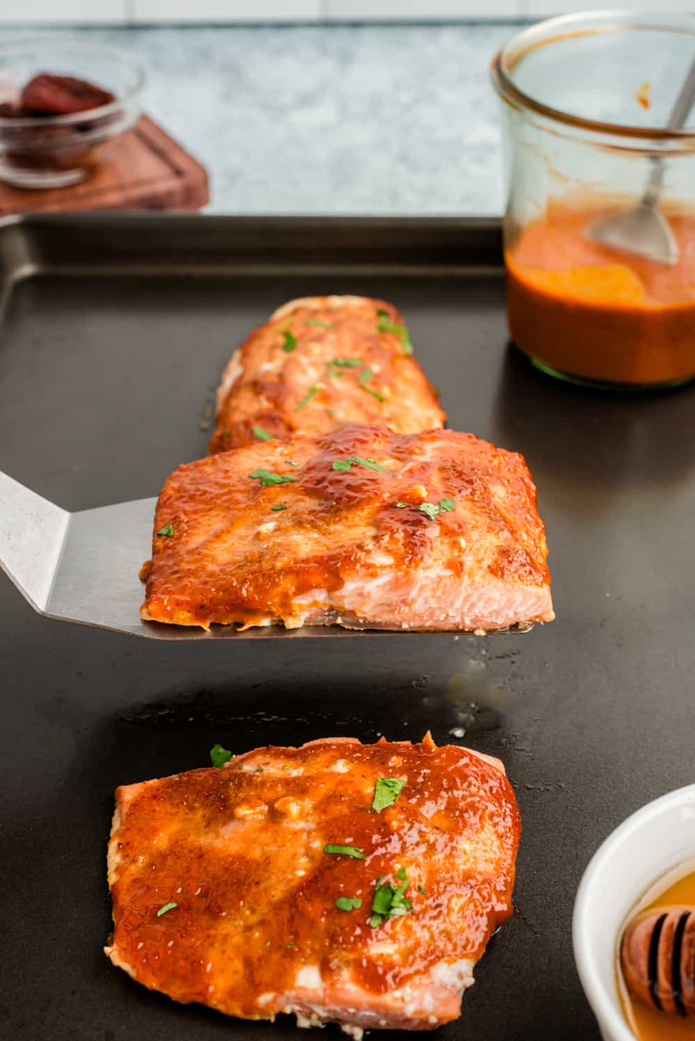 Honey Chipotle Salmon - Sweet, Spicy,15 Minutes - Bites of Wellness