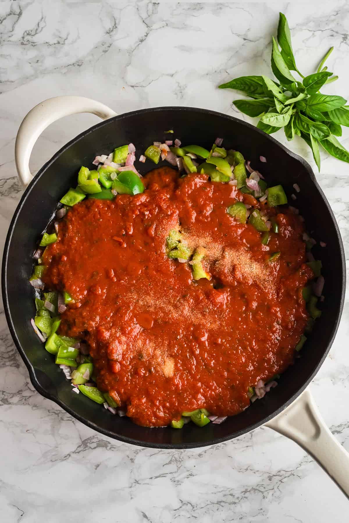 7 Ingredient Pizza Beans (15 Minute Meal) - Bites of Wellness