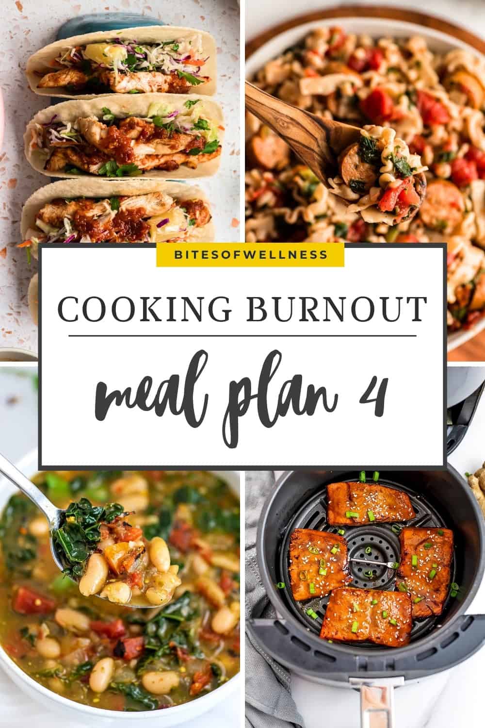 Cooking Burnout Club Meal Plan 4 (Easy Weeknight Dinners)