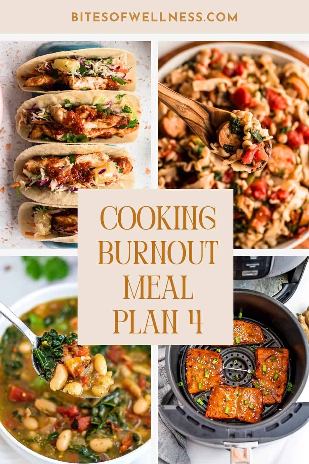 Cooking Burnout Club Meal Plan 4 (Easy Weeknight Dinners)
